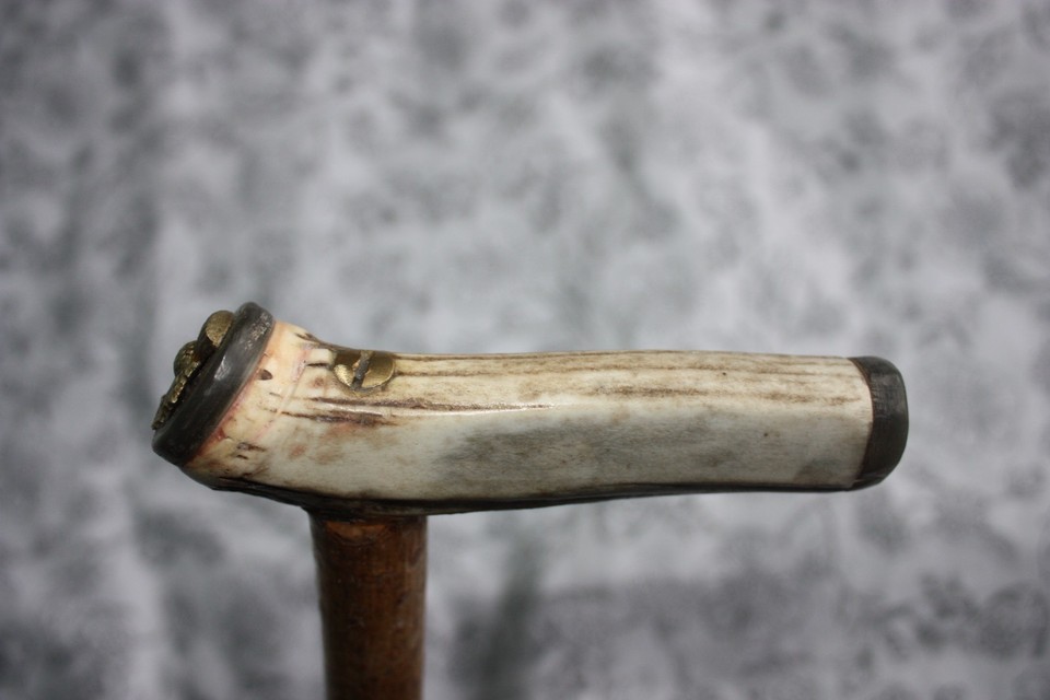 Antler handle walking stick | eBay UK