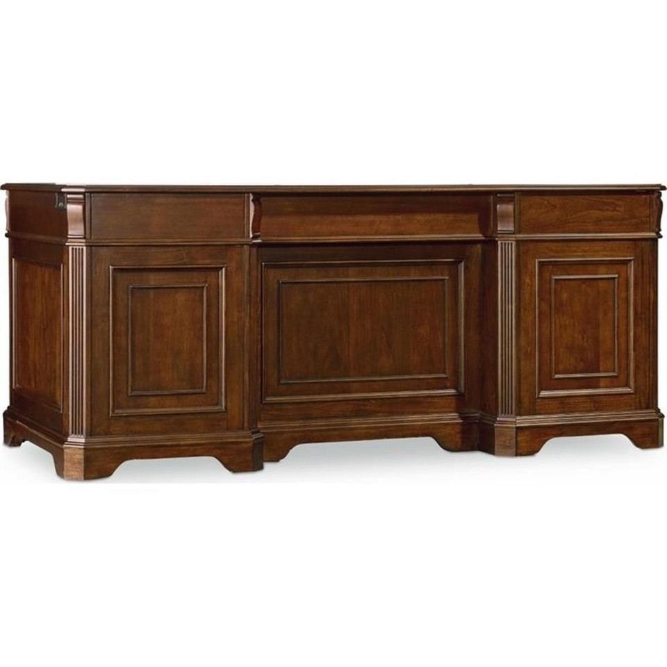 Hooker Furniture Brookhaven Executive Desk in Cherry | eBay