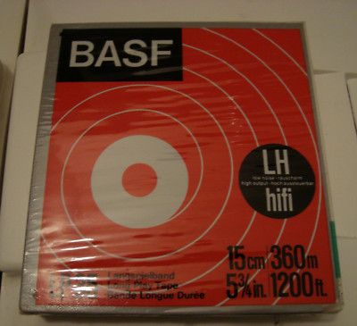New BASF LP 35 Long Play Tape 15 cm / 5 ¾ in. LH HiFi blank sealed NOS ...