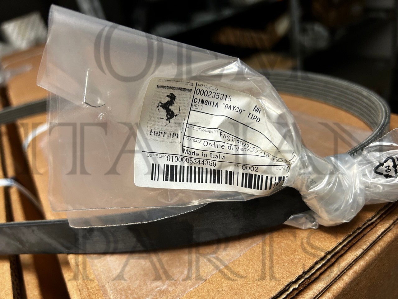 Genuine Ferrari F430 Coupe Spider Scuderia Belt Auxiliary OE 235315 for ...