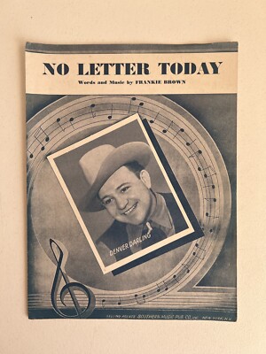No Letter Today Denver Darling 1943 Sheet Music VTG Country Western | eBay