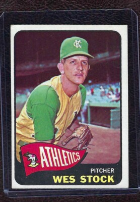 1965 Topps Baseball Card #117 Wes Stock, Kansas City Athletics, NM! | eBay