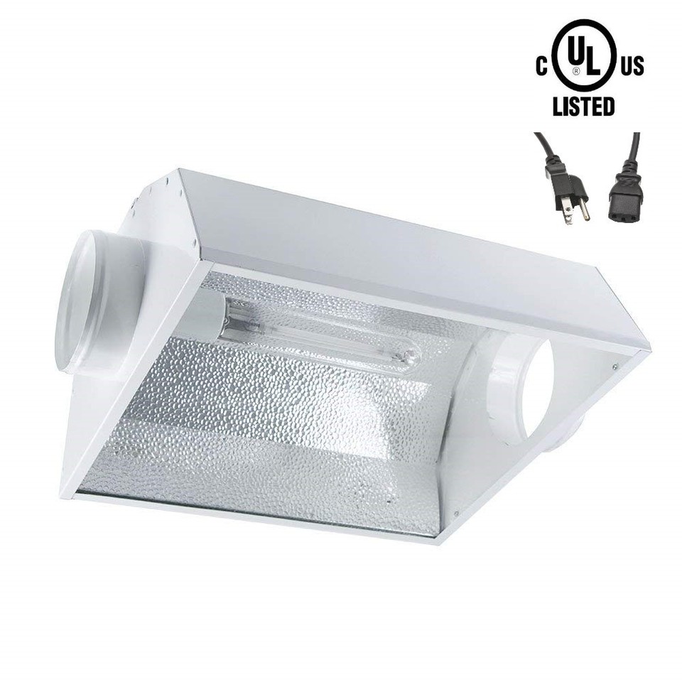 iPower 600W HPS MH Grow Light Kit Cool Tube Wing Cool Tube Reflector ...