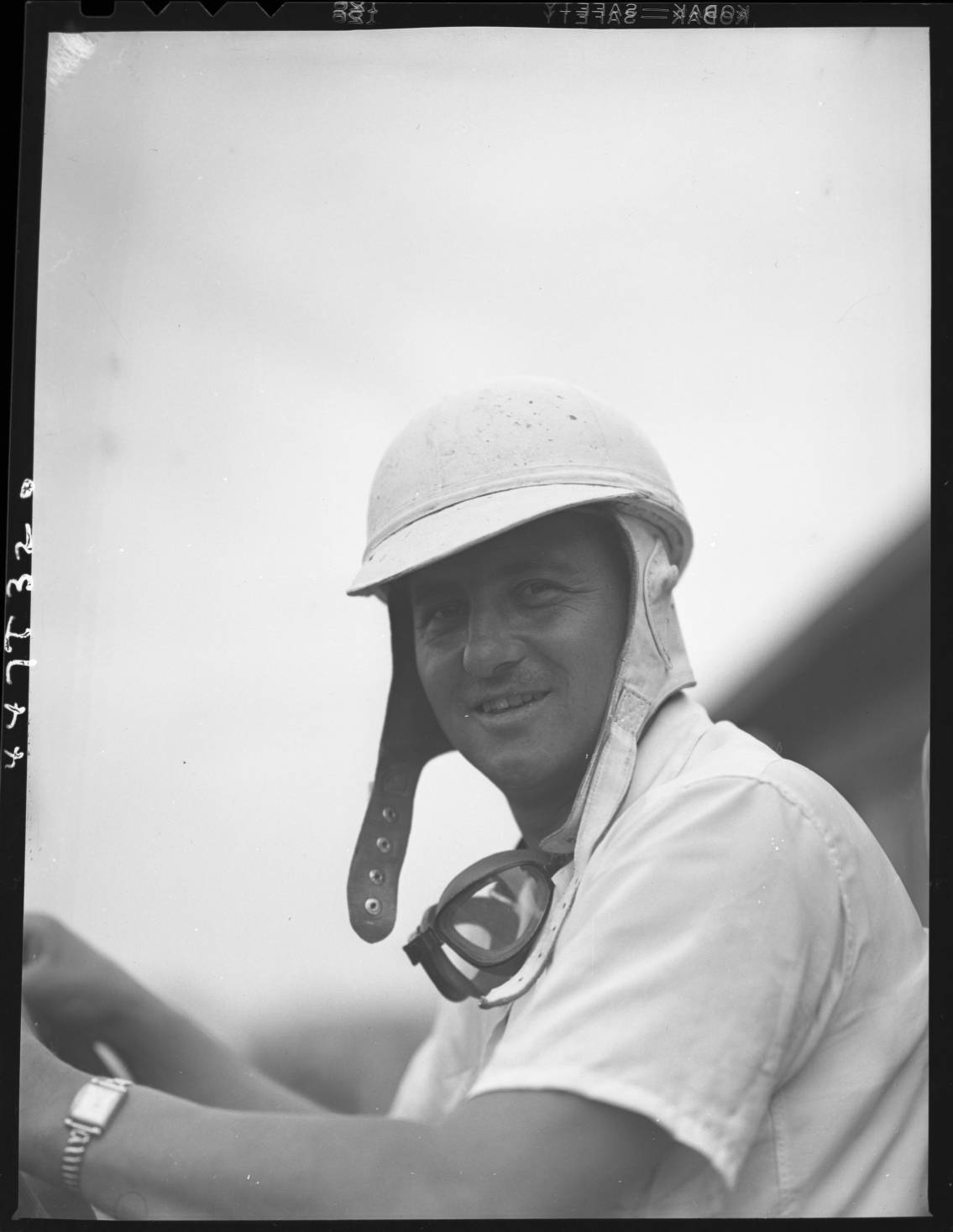 Walt Ader Head Shot 1947 MOTOR RACING OLD PHOTO | eBay Australia