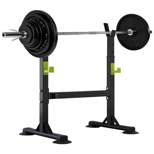 Adjustable Squat Rack Barbell Bench Press Stands Portable Barbell Rack ...