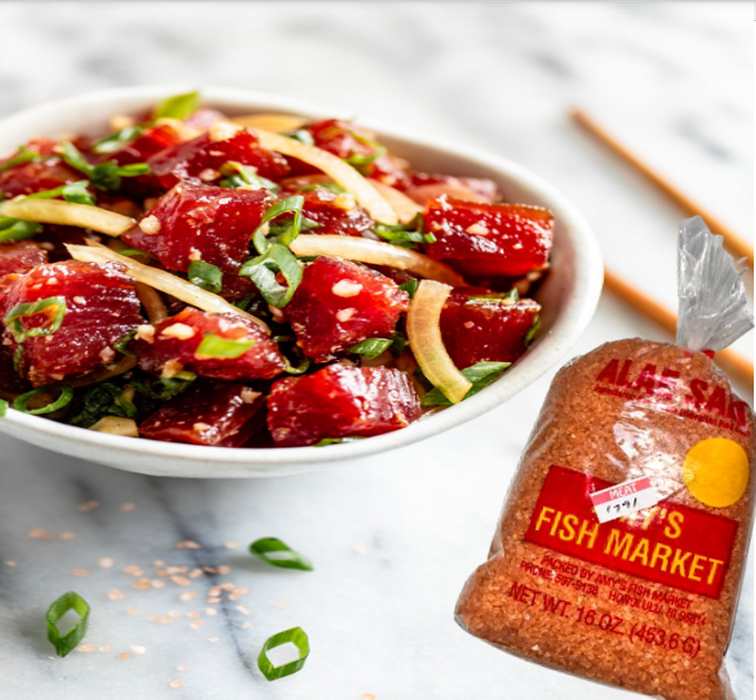 Two (2) lb. Hawaiian ALAEA SEA SALT Medium grains AMY'S FISH MARKET ...