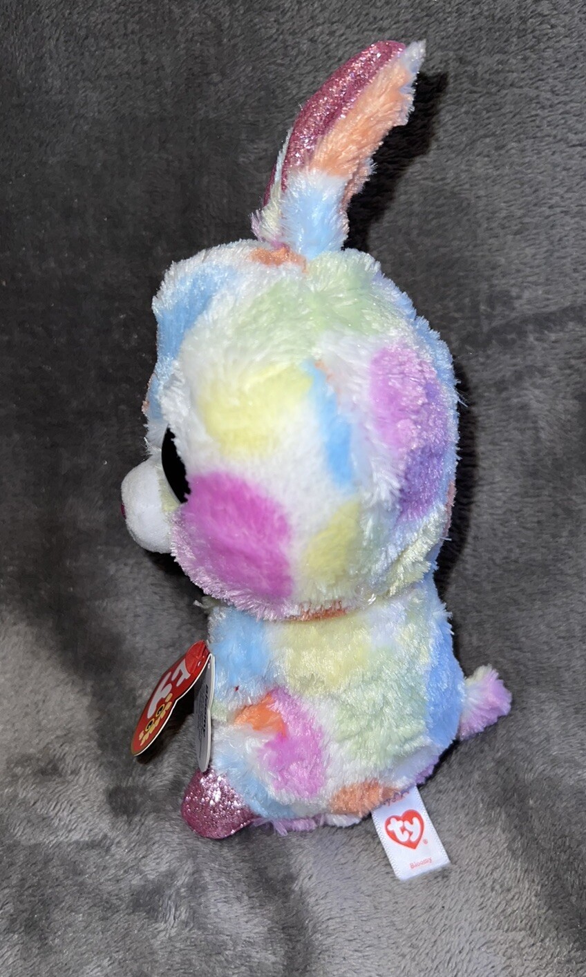 TY Beanie Babies Boo Boos Soft Plush Kids Toy BLOOMY THE BUNNY RABBIT 8 ...