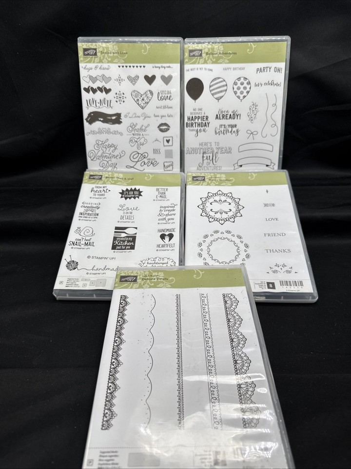 Stampin Up! Lot of 15 Assorted Photopolymer Cling Stamp Sets | eBay