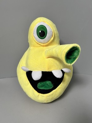 Luna Luna Kenny Scharf Yellow & Green Cyclops Monster Hand Puppet Plush ...