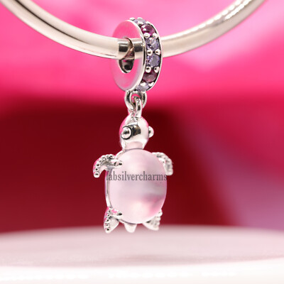 New! Authentic Pandora Charm Murano Pink Glass Sea Turtle 798939C02 | eBay