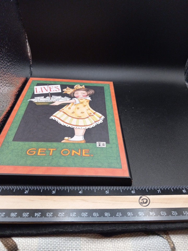 Mary Engelbreit Colorplak One Life Plaque 8" Art ME103 Quote Wall Shelf ...