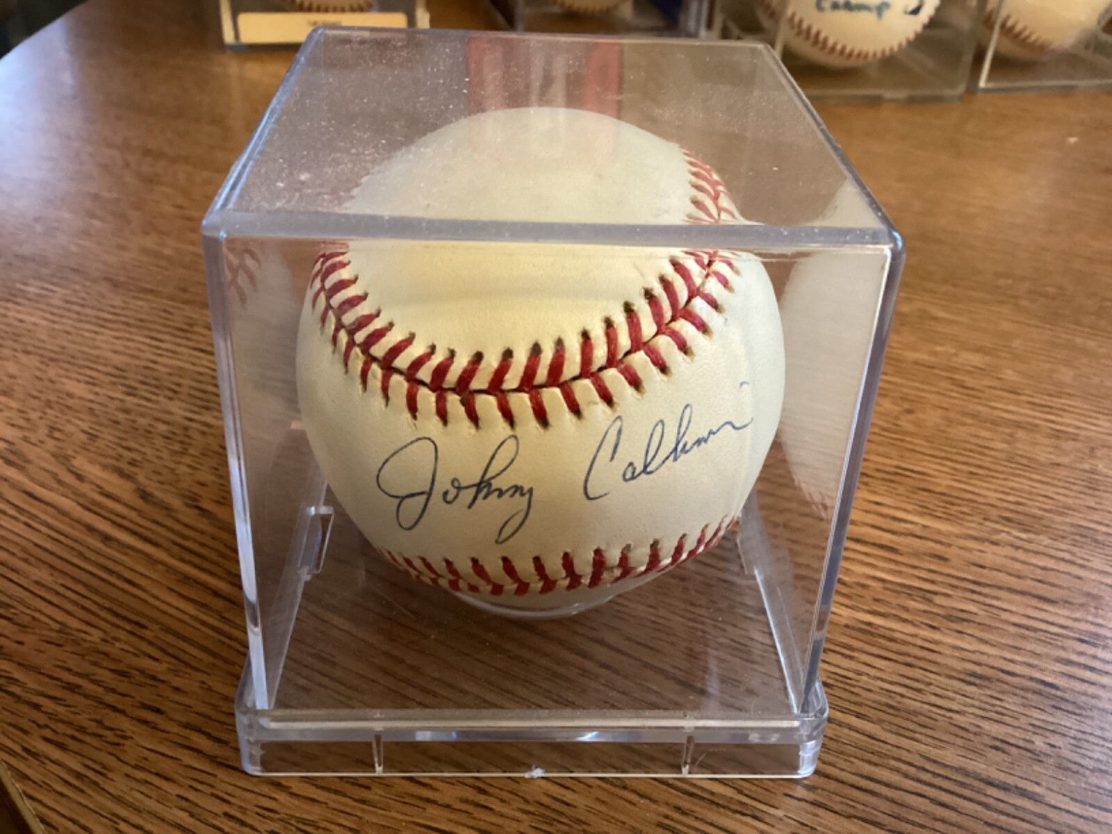 ‘59 White Sox/Phillies JOHNNY CALLISON Signed N.L. Baseball Guaranteed ...