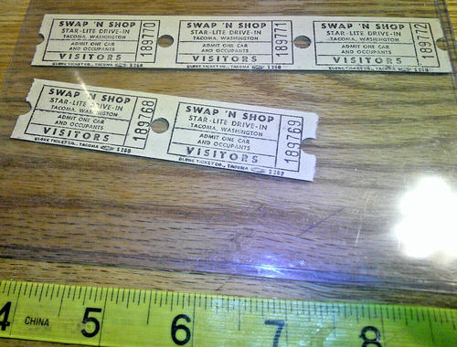 Vintage lot swap 'n shop Star-lite Drive-In Theatre Tickets Tacoma ...