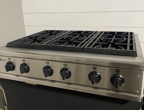 GE MONOGRAM ZGU36N6D1SS 36" PROFESSIONAL NATURAL GAS RANGETOP COOKTOP ...