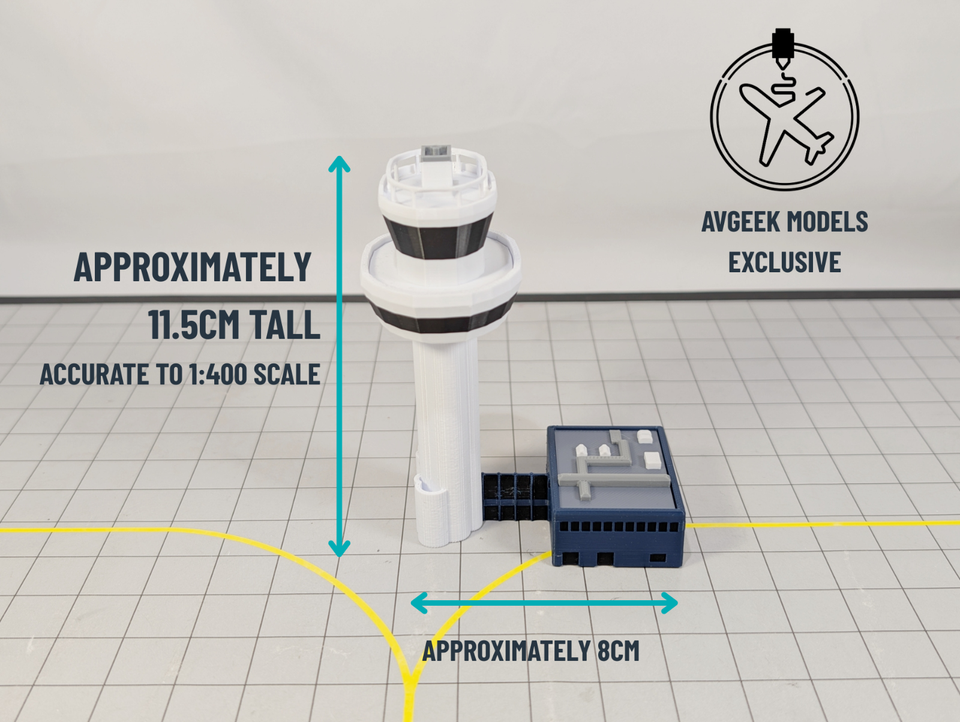 LONDON GATWICK AIRPORT ATC Air Traffic Control Tower 1:400 Scale ...