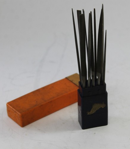 NICHOLSON 6- 1/4" ROUND HANDLE NEEDLE FILES. 1DOZ ASST. (12 ASST) | eBay