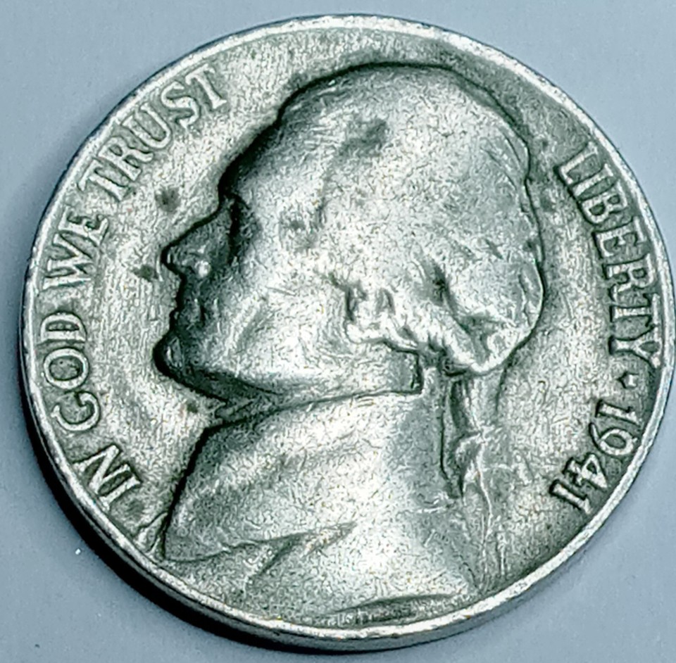 1941 S Jefferson Nickel Error RPM Nickel is VG Looking Beauty Must See ...