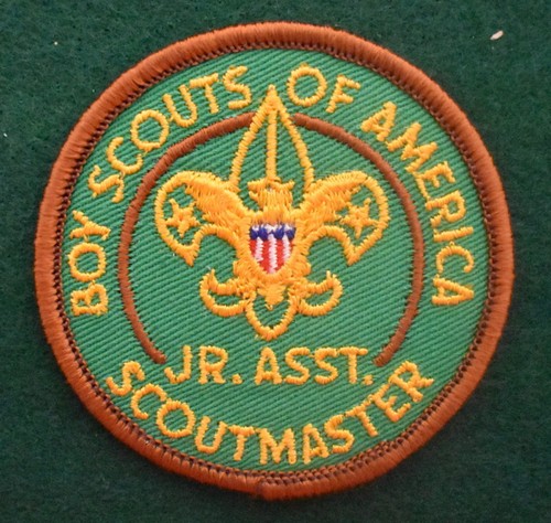 VINTAGE BOY SCOUT JUNIOR ASSISTANT SCOUTMASTER PATCH - PLASTIC BACK | eBay