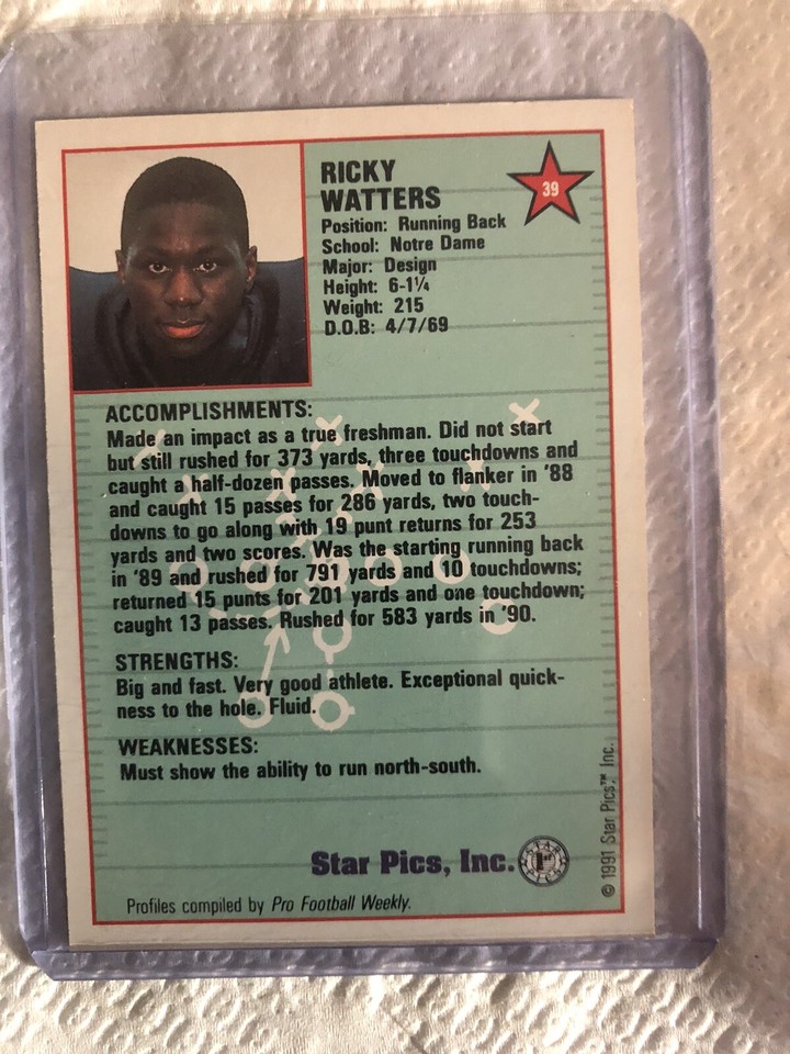 91 Star Pics Ricky Waters | eBay