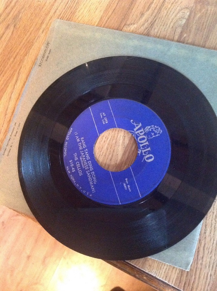 THE CELLOS 45 Rang Rang Ding Dong / You Took My Love APOLLO Doo WOP ...