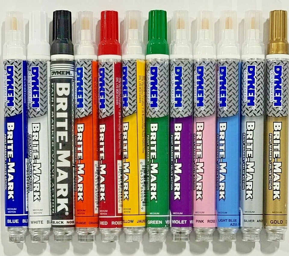 DYKEM BRITE-MARK MEDIUM PAINT MARKER **13 COLORS TO CHOOSE FROM** | eBay