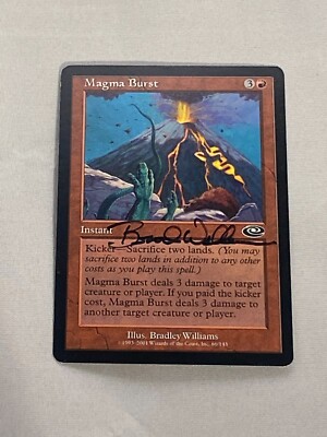 MTG Magma Burst Artist Proof and Signature Signed Williams | eBay