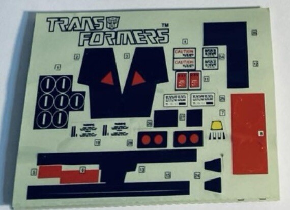 G1 Generation 1 Transformers Prerub Matsushiro Jetfire Unused NEW ...