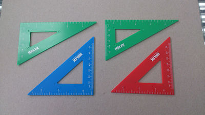 Set Squares 30/60 & 45. Pack of 4 Solid Cols BARGAIN | eBay UK