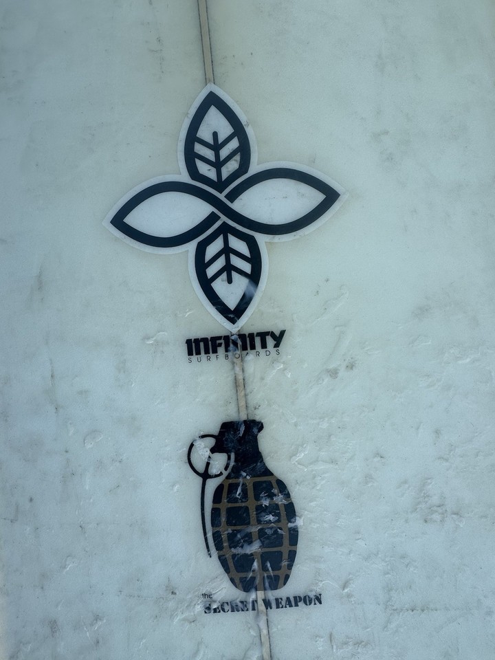 Infinity Surfboard Longboard 8'6 Fins, leash, go pro holder Included | eBay