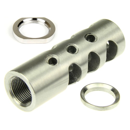 Stainless Steel 6.5 Creedmoor Competition Muzzle Brake 5/8x24 TPI ...