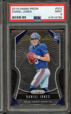 2019 Panini Prizm #302 DANIEL JONES Rookie PSA 9 Giants | eBay