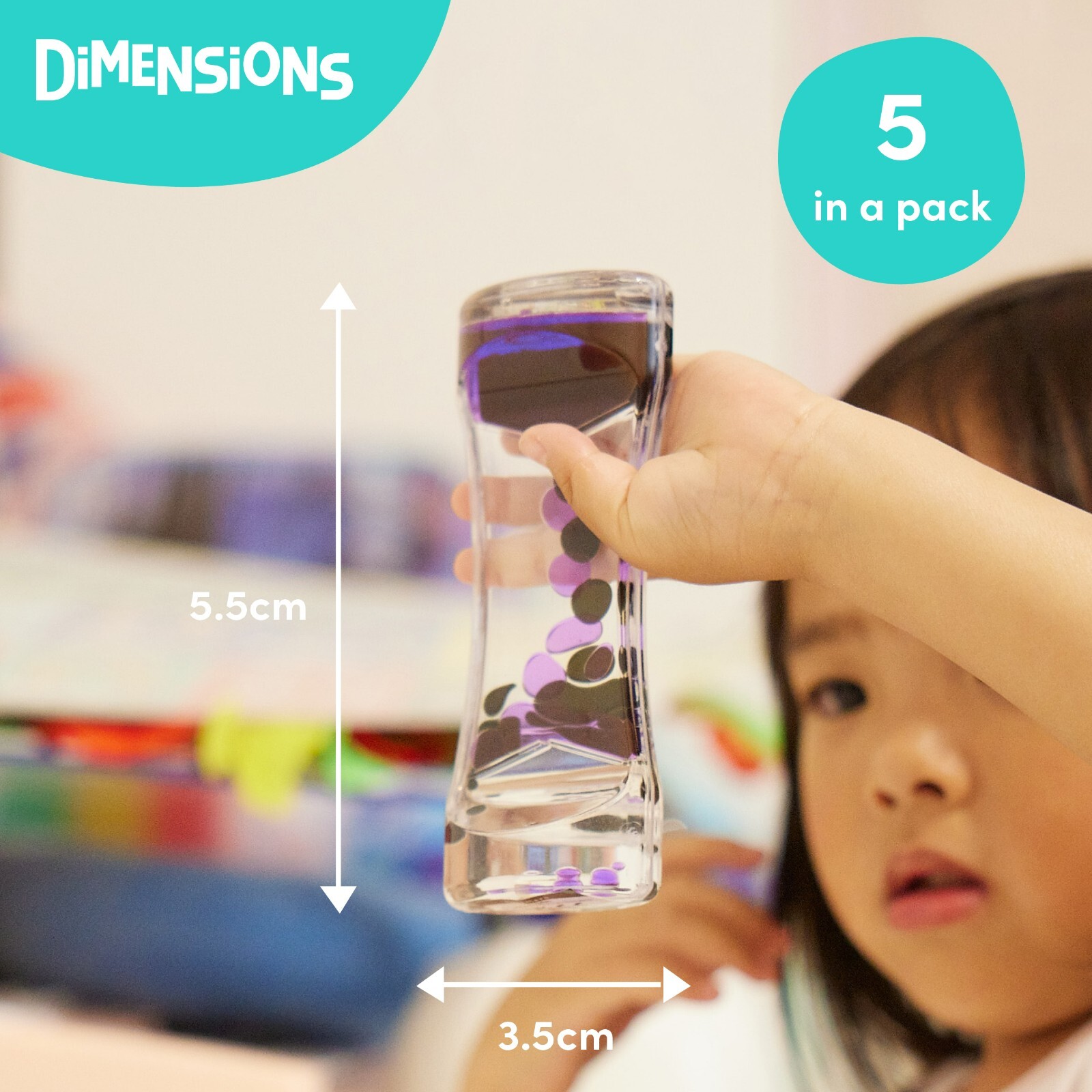 5 Pack Liquid Motion Timer Calming Motion Sensory SEN ASD ADHD Autism ...