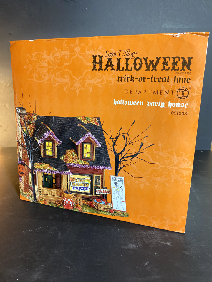 Dept 56 Halloween Village Halloween Party House Village Display BRAND ...