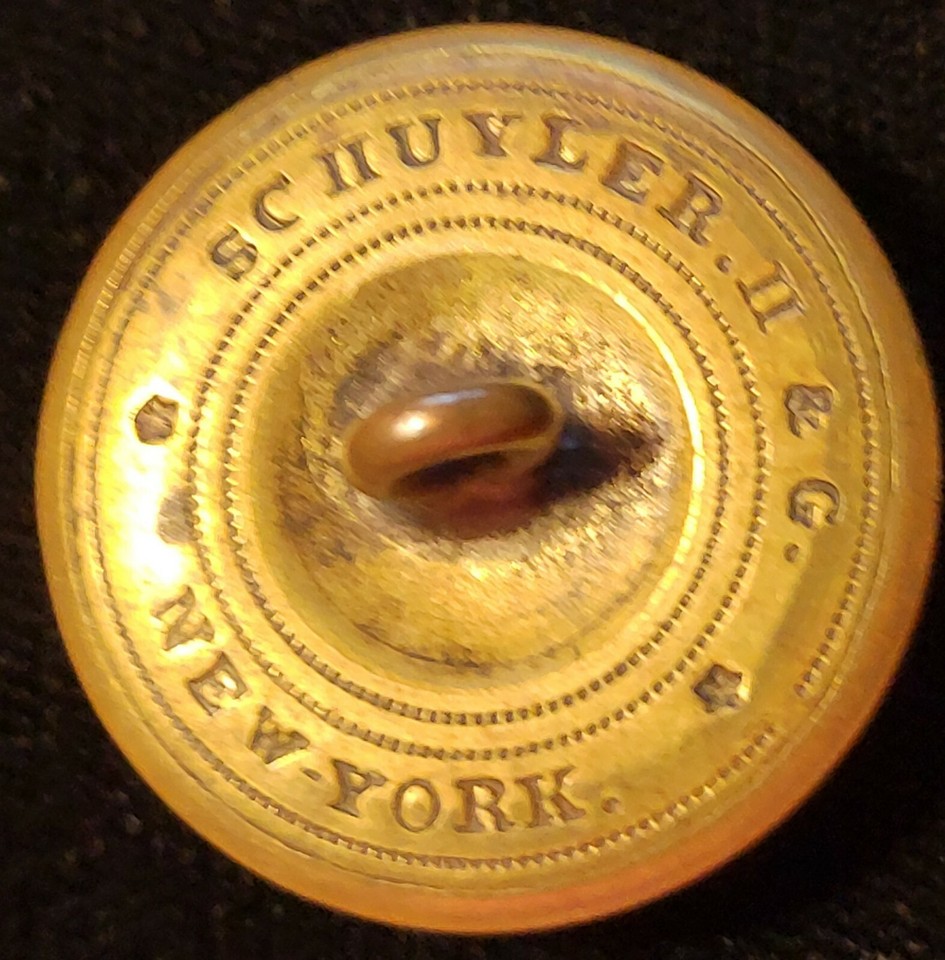 CIVIL WAR CONFEDERATE STATE OF ALABAMA STAFF OFFICER'S BUTTON ALBERT ...