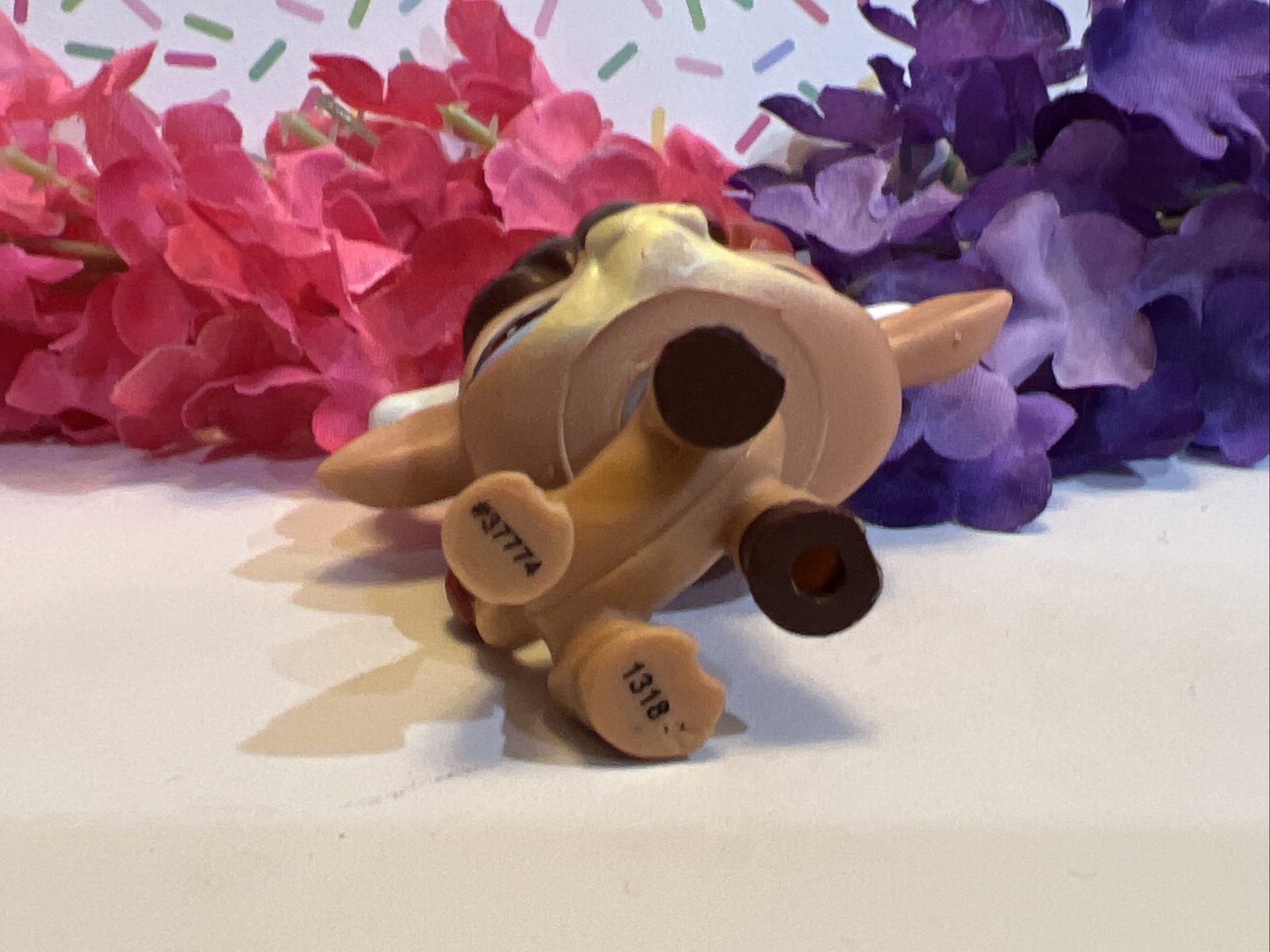 Littlest Pet Shop LPS Authentic 2522 Cinnamon Brown Red Bull Cow Blue ...