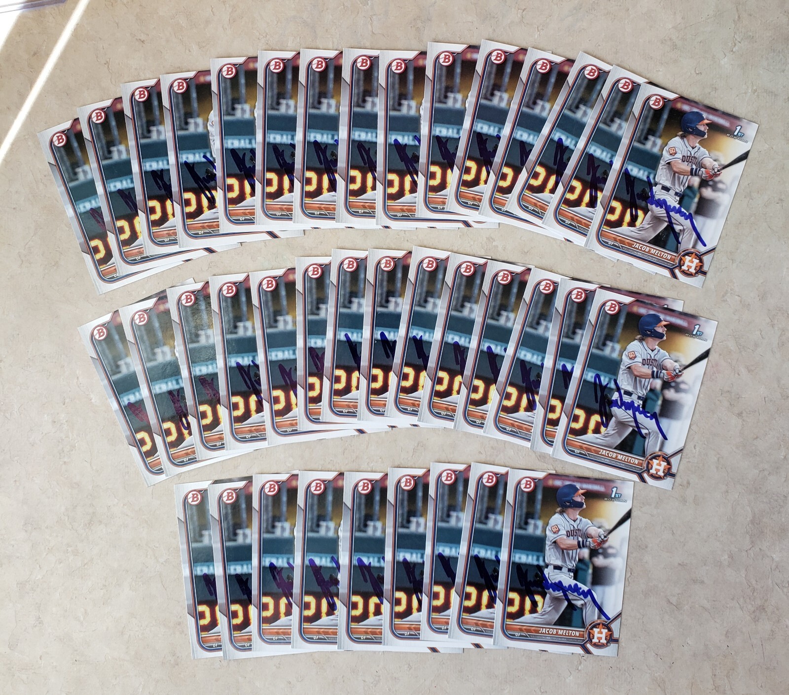 2022 Bowman Draft Jacob Melton Autograph Signed First 1st Auto Astros ...