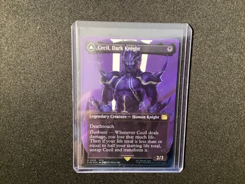 Cecil, Dark Knight (Borderless Surge Foil) NM Universes Beyond: FINAL ...
