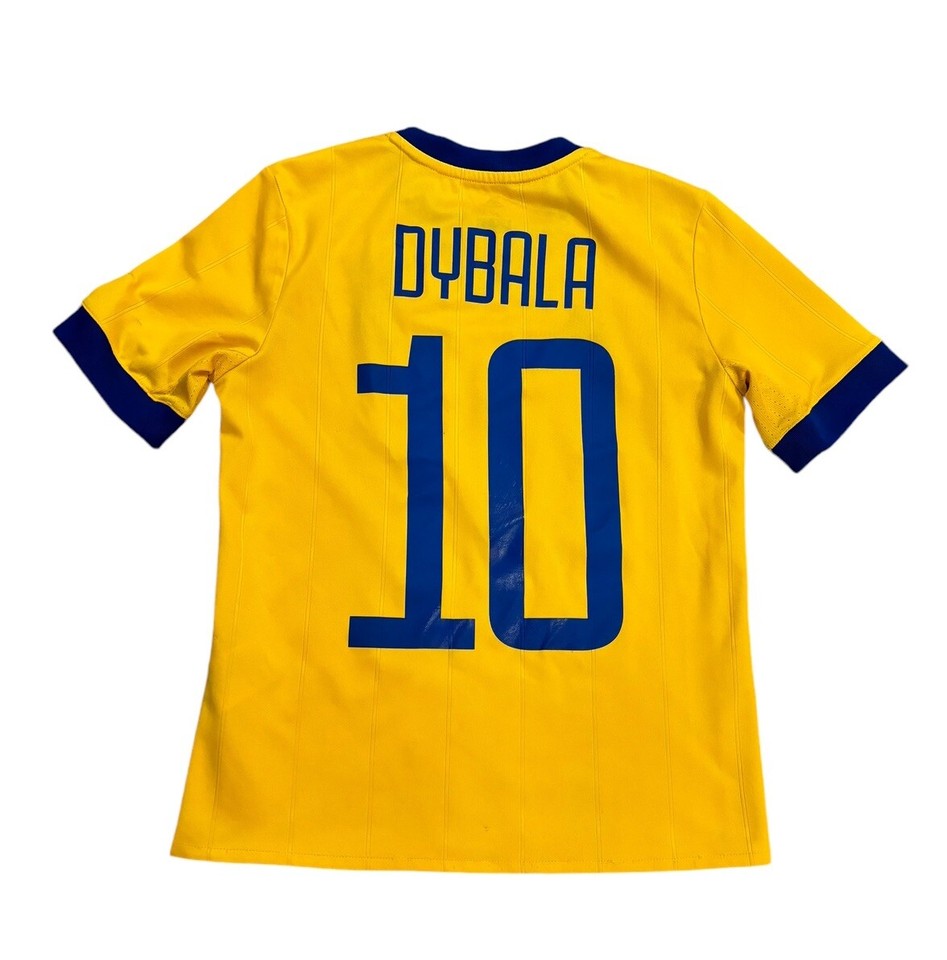 2017 2018 Juventus Dybala Adidas Yellow Away Jersey Youth Size Medium ...