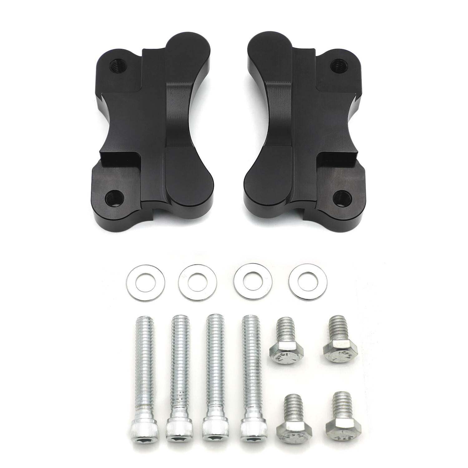 Black Fender to Fork Adapter Mount Bracket For 86-14 Harley FLST W/ 21 ...