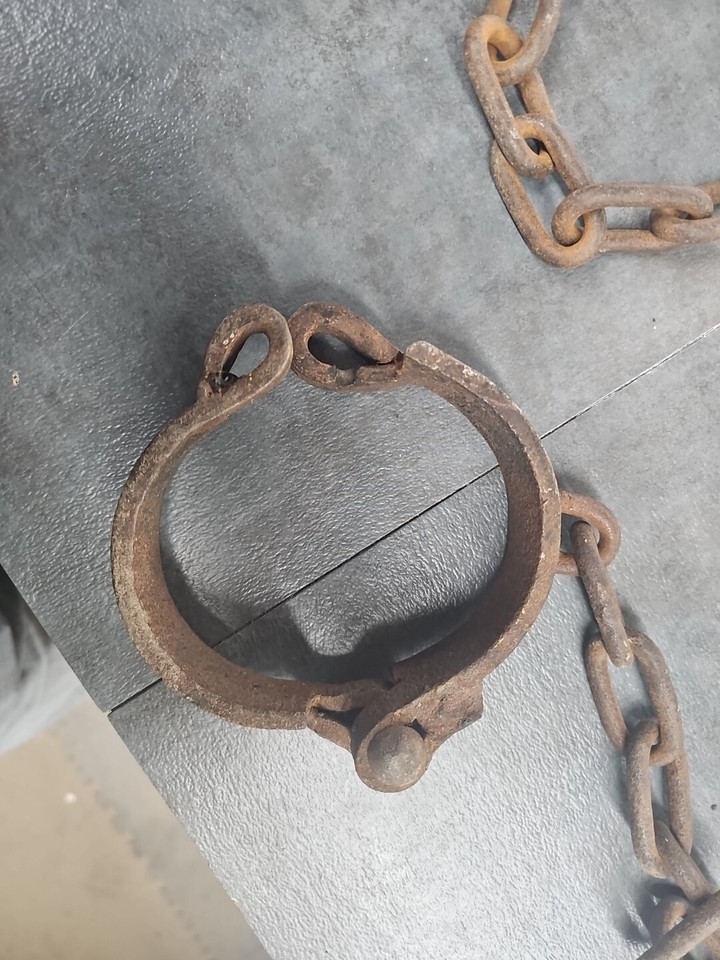 Antique Ball And Chain Heavy Prison History | eBay
