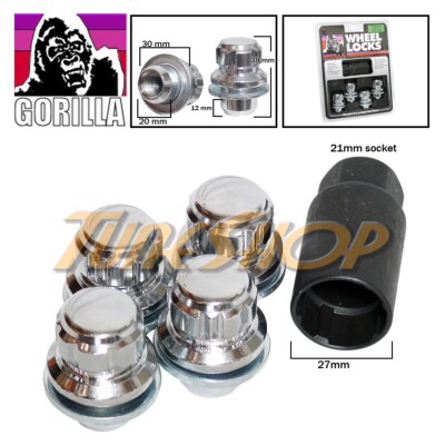 4 LOCK GORILLA FOR LEXUS SCION STOCK FACTORY OEM WHEELS RIMS MAG LUG ...