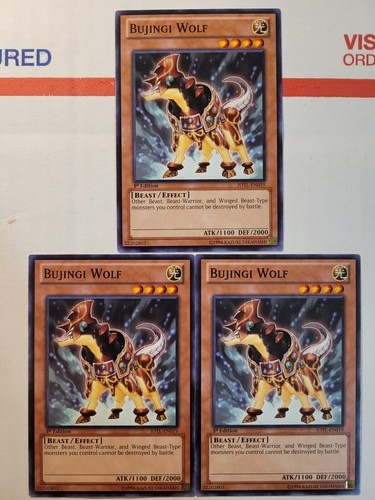 Yugioh- 3X Bujingi Wolf - Common - 1st Edition - JOTL-EN019 - Playset ...
