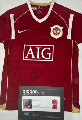 Cristiano Ronaldo Signed Manchester United Autographed Jersey / Icons ...