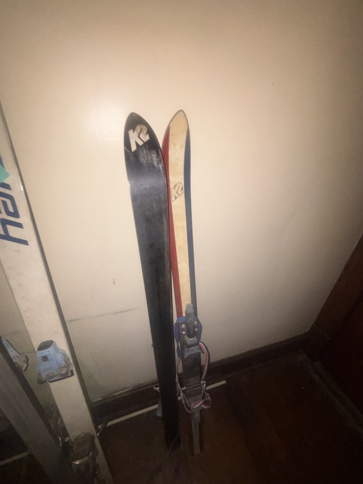 1970s K2 Competition Skis Red White & Blue 200cm Besser Glas ...