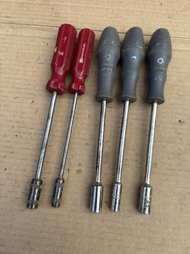 5 X Nut Drivers Spinners Screwdrivers Hand Tools Made In England, CK ...