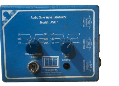 SESCOM asg-1 audio sine wave TONE generator | eBay