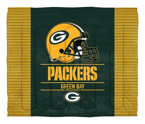 Green Bay Packers "Draft" Full/Queen-sized Bedding Comforter Set ...