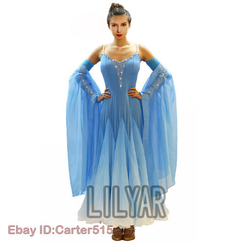 Ballroom Dance Dress Standard Skirt Competition Dress Performing Dress ...