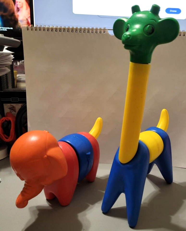 Vintage Tupperware Zoo It Yourself Animals - Giraffe, Elephant Set | eBay