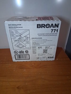 Broan Ventilation Fan Bathroom Wall Ceiling Ventilation Fan Economy 771 ...